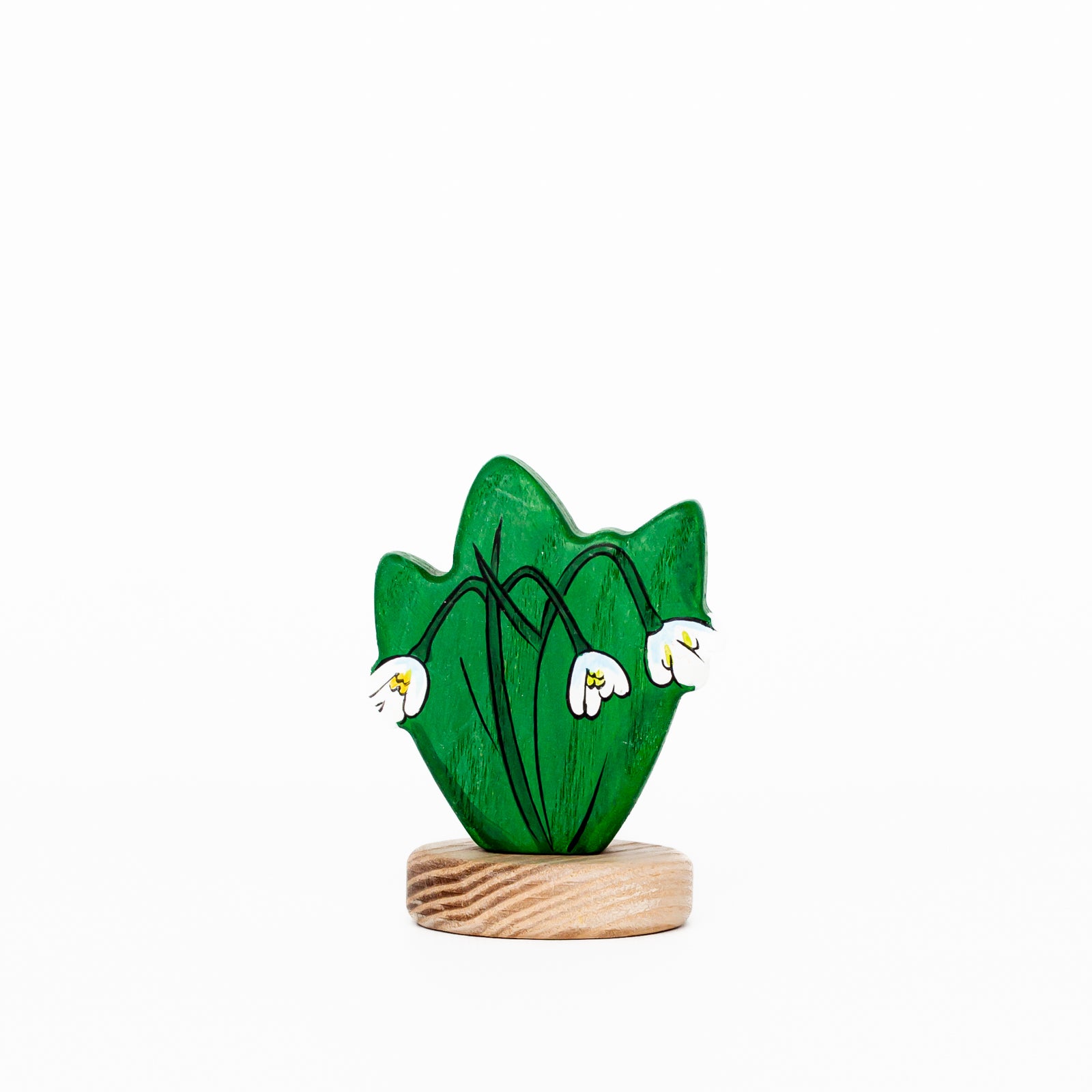 Snowdrop Flower Wooden Figure - Nature Play | Playful Peacock – The ...