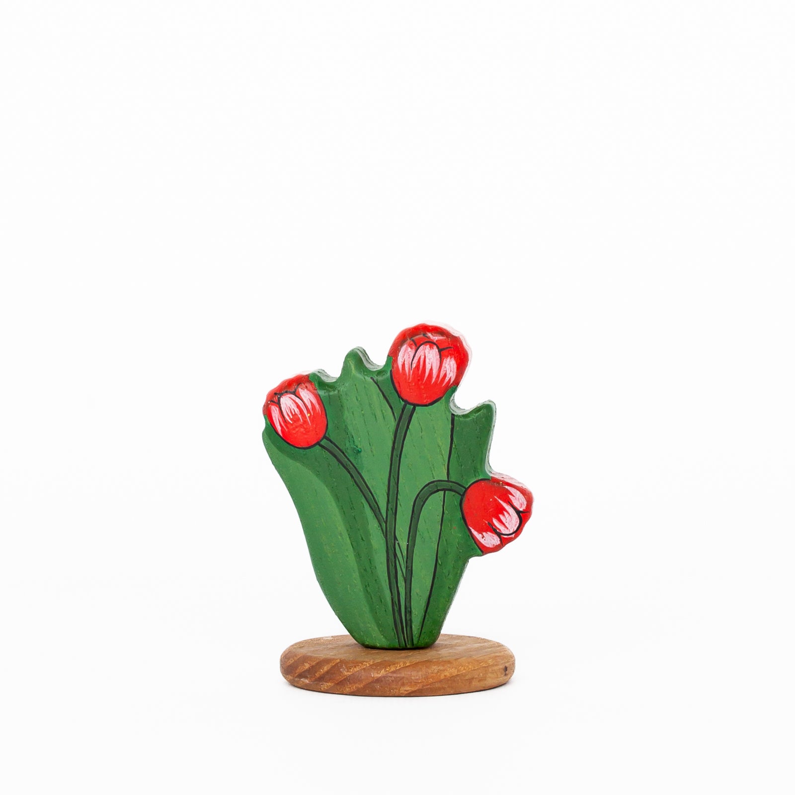 Tulip Flower Wooden Figure - Spring Play | The Playful Peacock