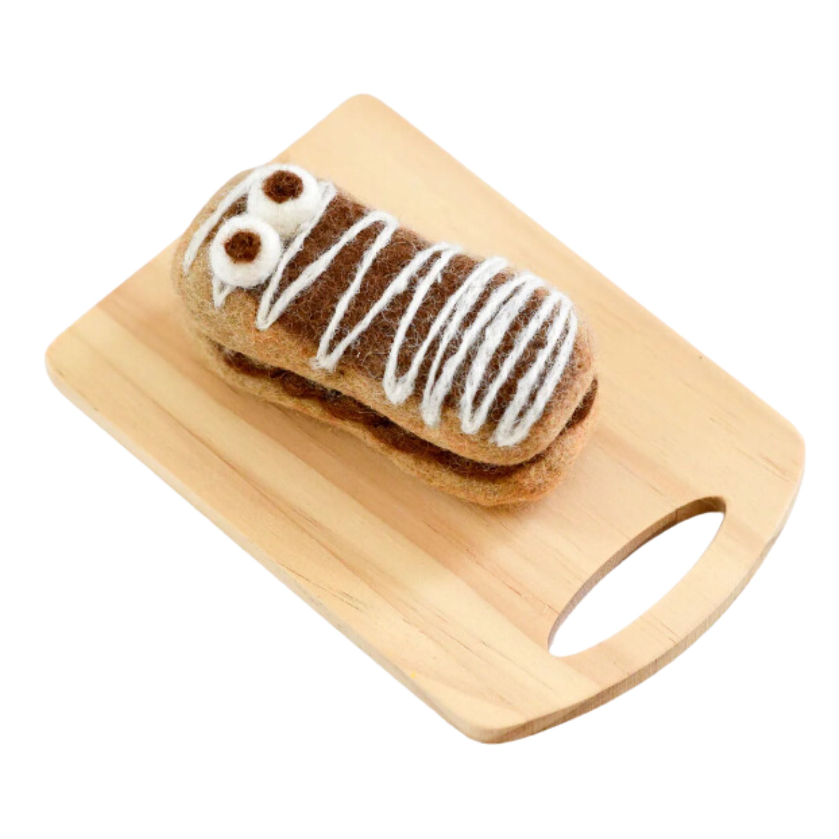 Felt Mummy Chocolate Eclair - Tara Treasures Play Food – The Playful ...