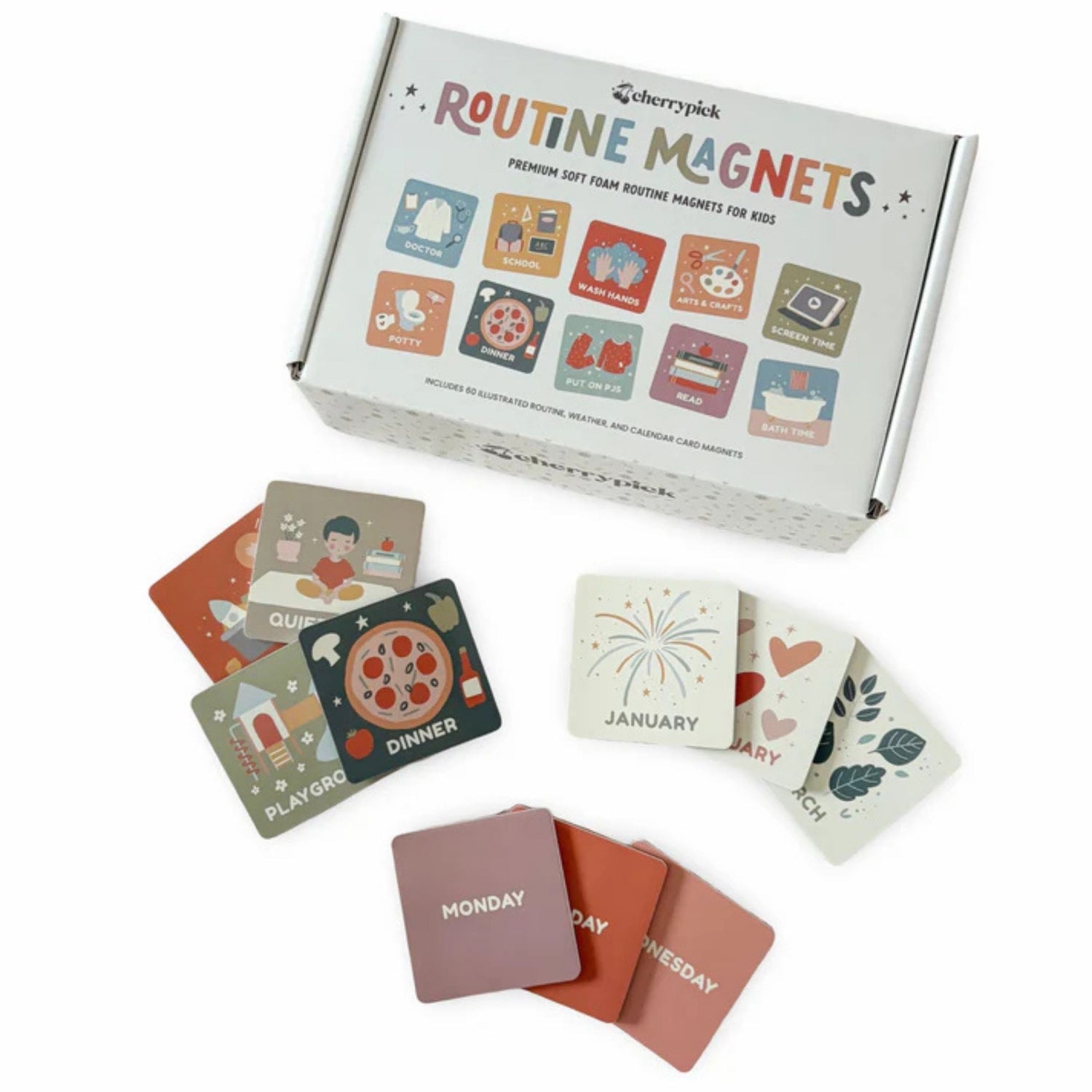 Cherrypick Routine Magnets - Soft Foam Magnetic Set For Kids – The ...
