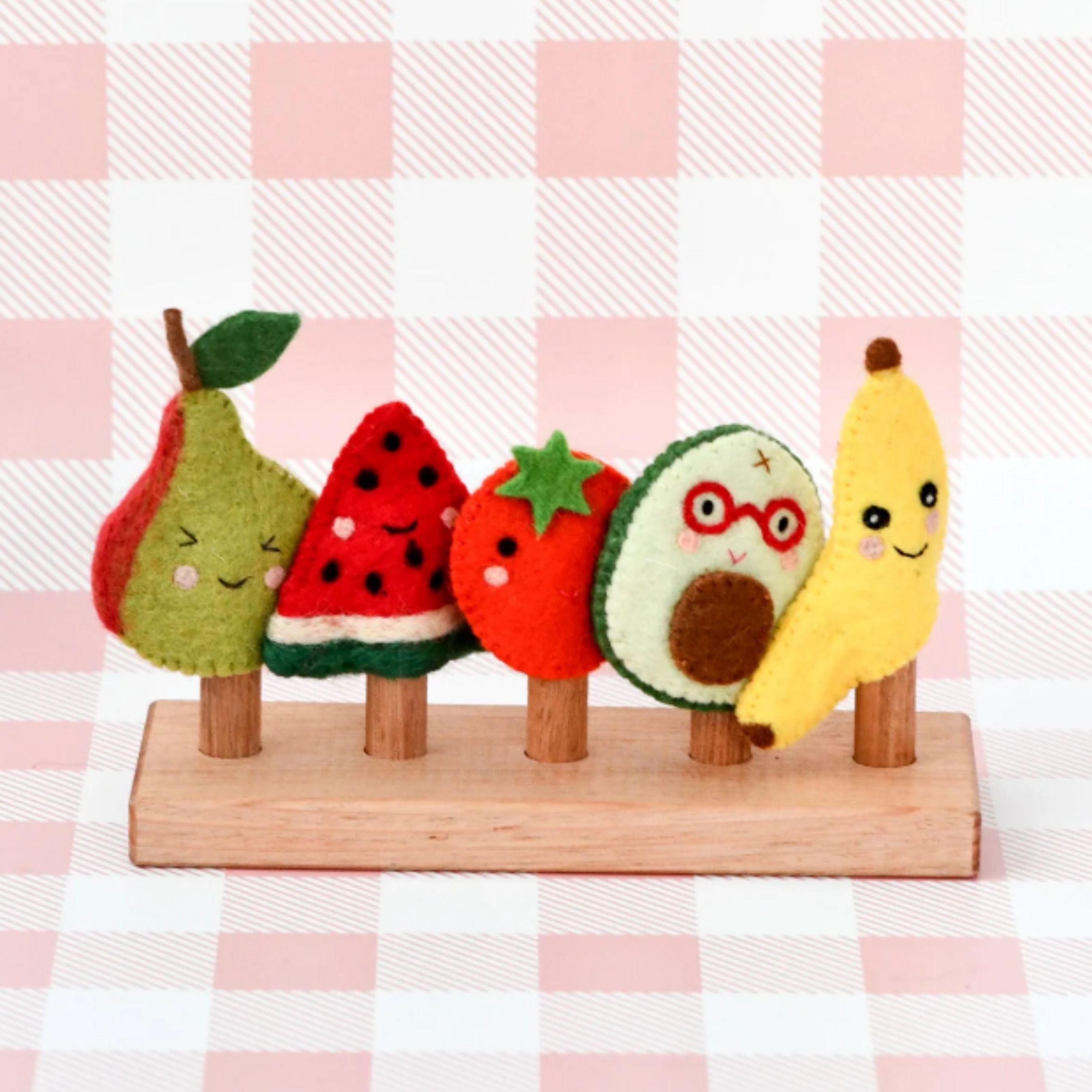 Felt Fruits Finger Puppets | Tara Treasures – The Playful Peacock