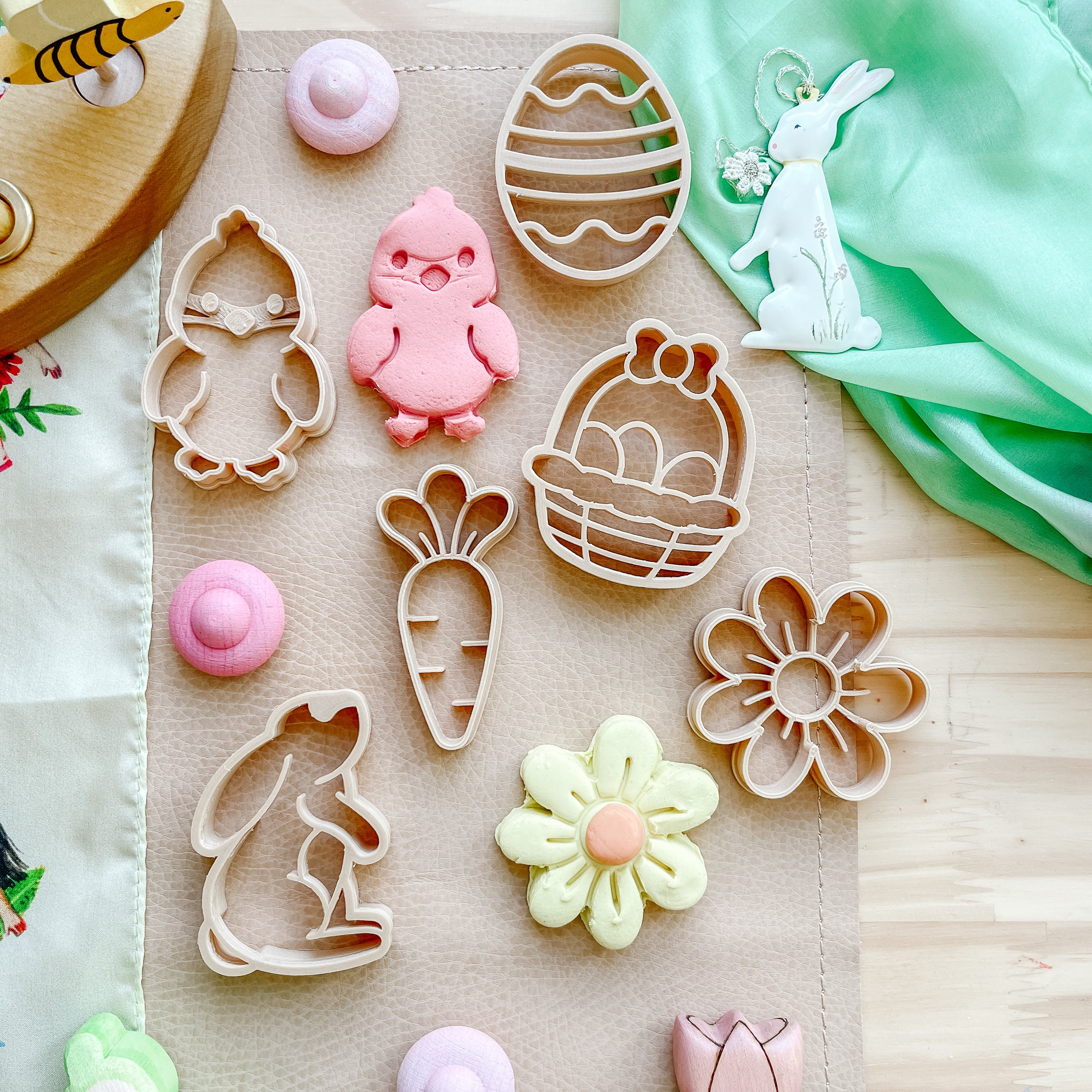 Kinfolk Pantry Mini Easter Play Dough Cutters | Eco Easter Toy – The ...