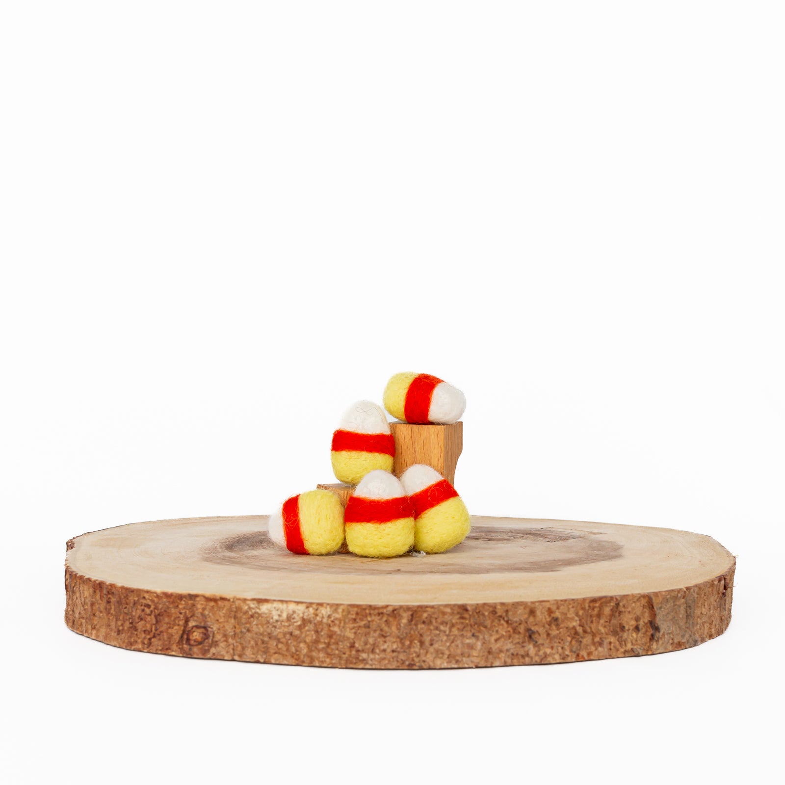 Set of 5 Felt Candy Corn Cones | Tara Treasures Halloween Play Food ...