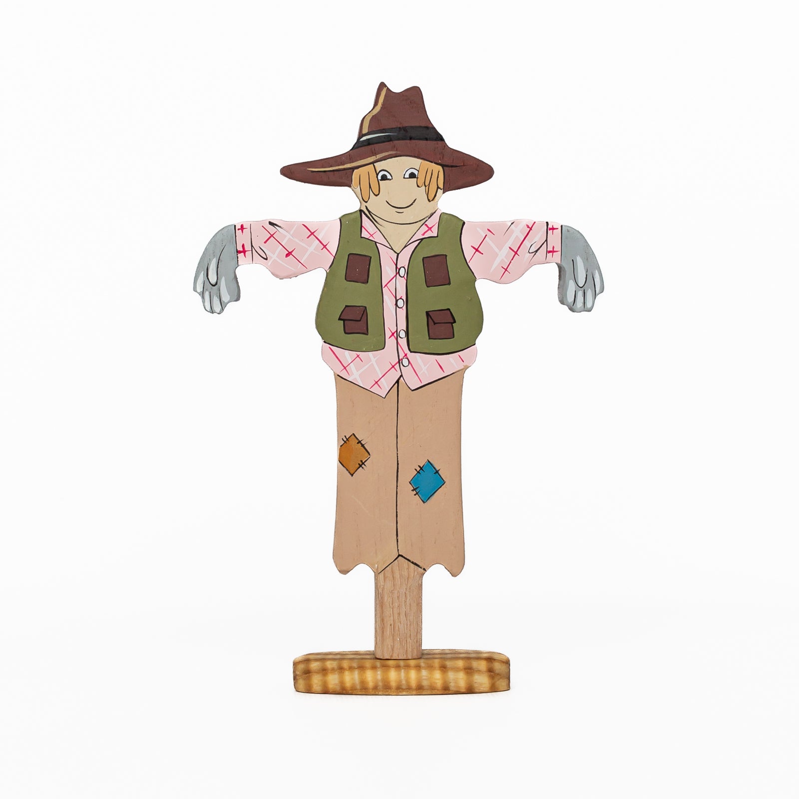 Scarecrow Wooden Toy Figure | The Playful Peacock