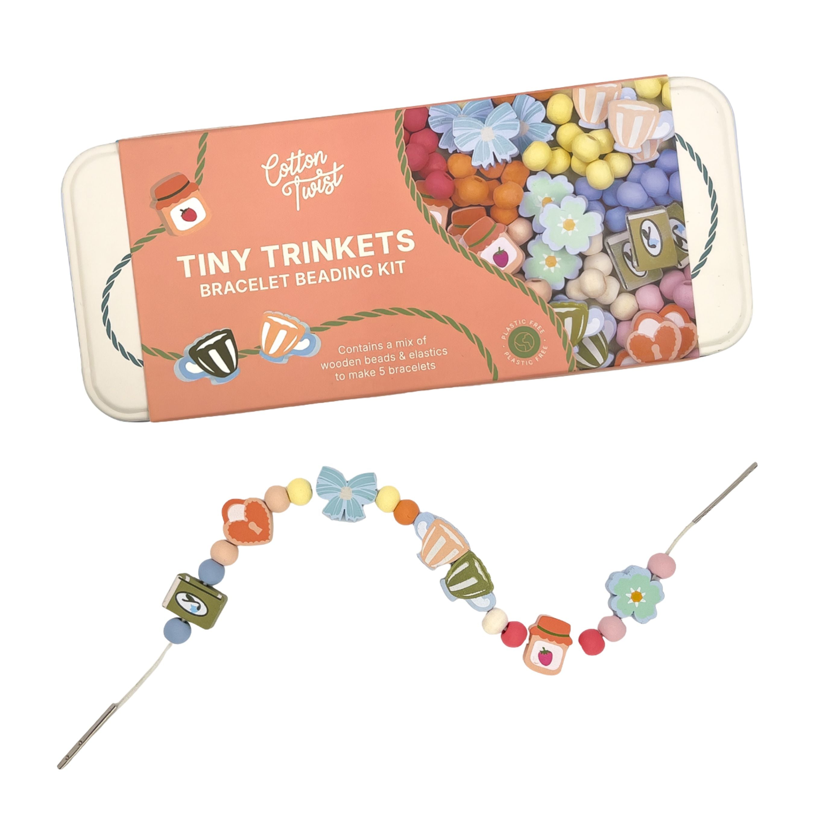 Tiny Trinkets Beading Craft Kit | Cotton Twist | The Playful Peacock