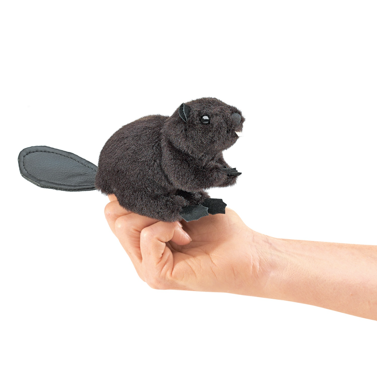 Folkmanis Mini Beaver Finger Puppet | The Playful Peacock