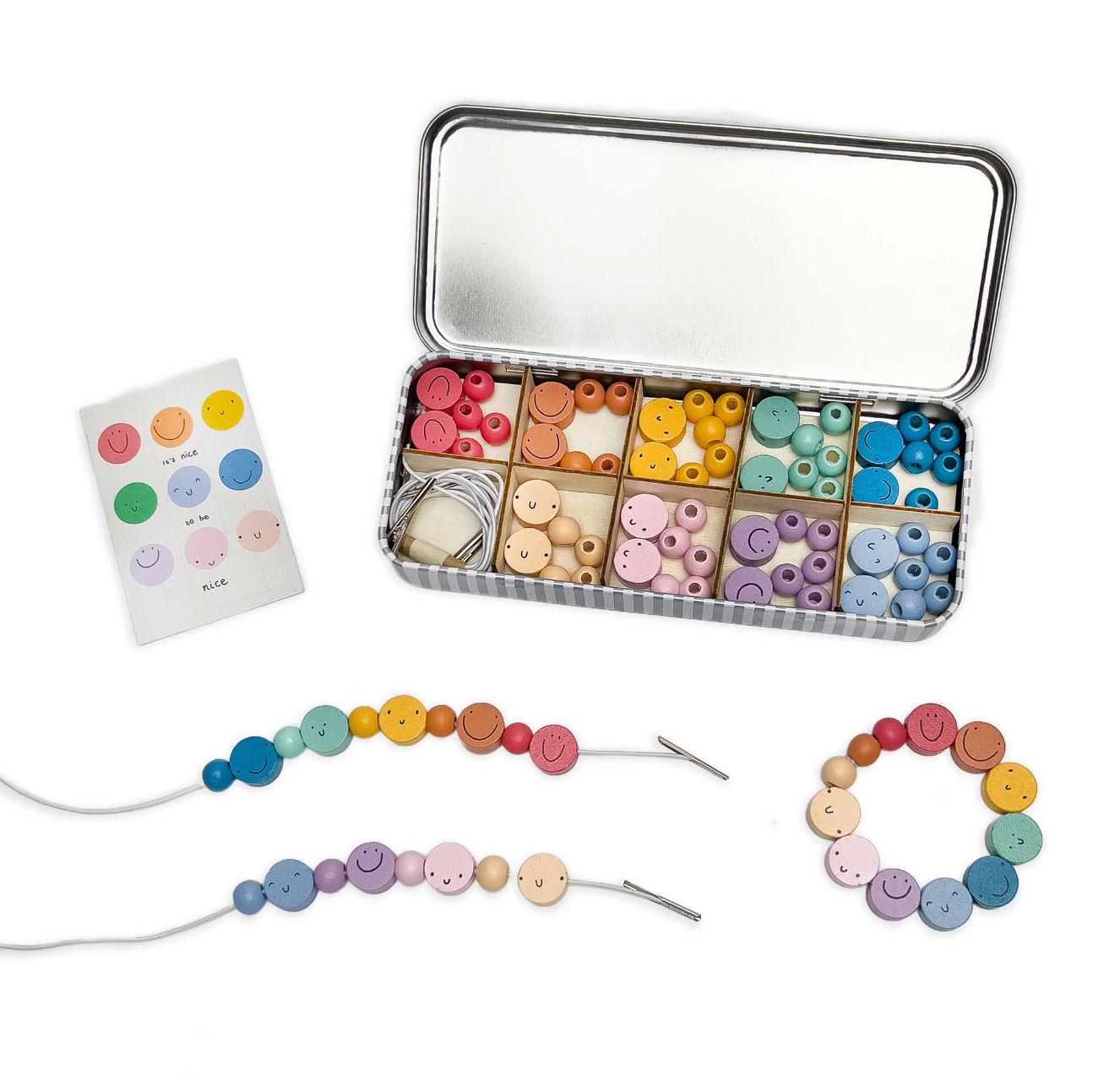 It's Nice To Be Nice Bracelet Craft Kit for Kids | The Playful Peacock