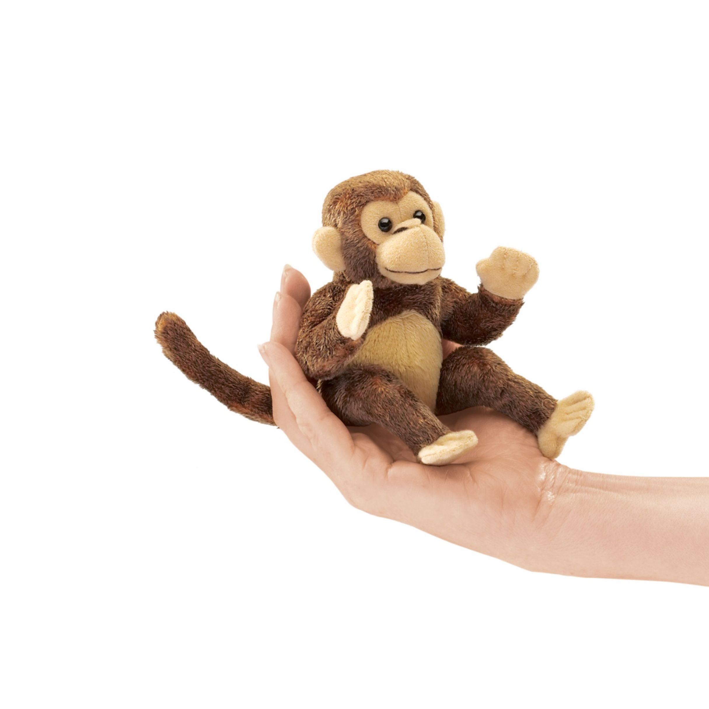 Folkmanis Mini Monkey Finger Puppet | The Playful Peacock