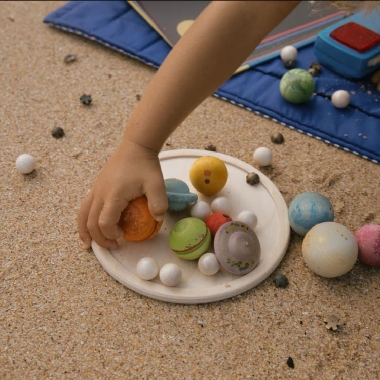 Grapat Dear Universe I Wooden Planet Set | The Playful Peacock