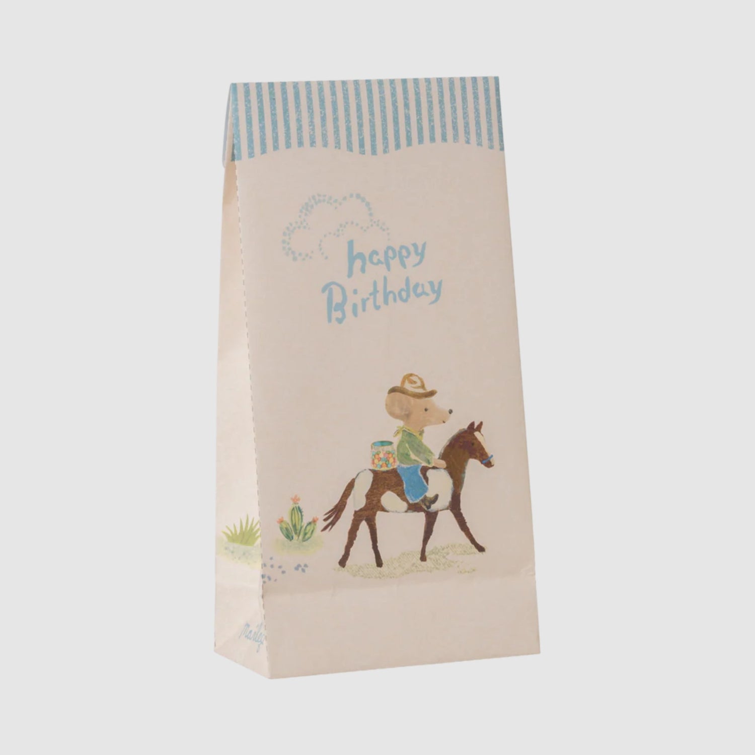 Maileg Canada | Happy Birthday Cowboy Goodie Paper Bag – The Playful ...