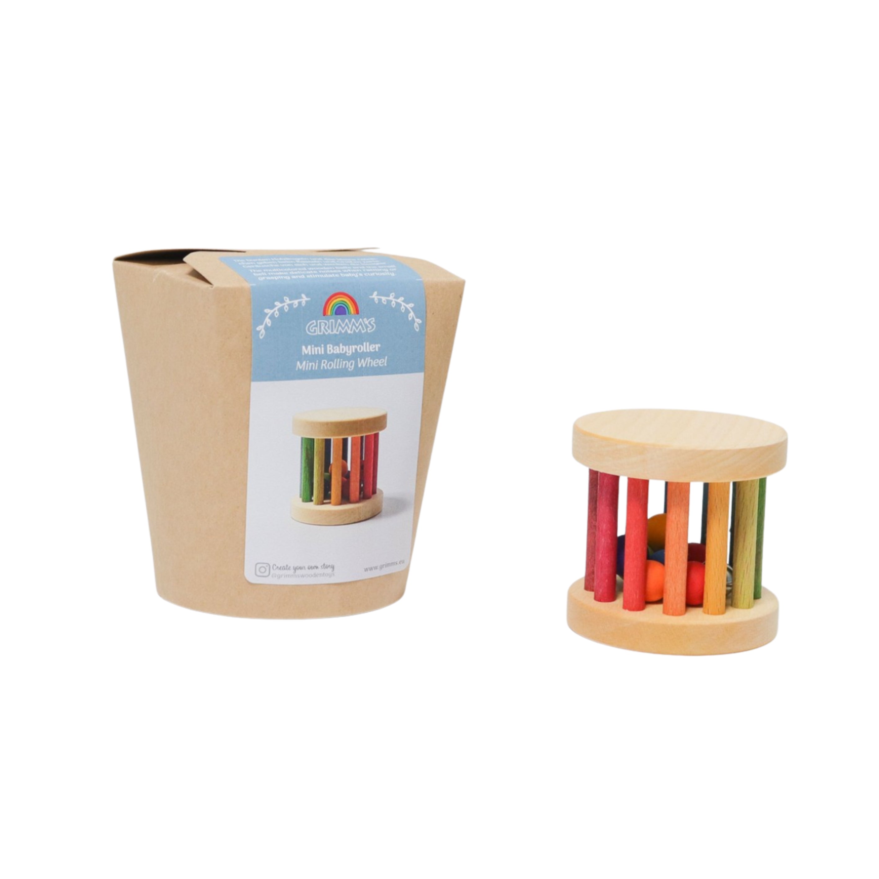 Grimm's Mini Rolling Wheel with Bells - First Baby Toy | The Playful ...