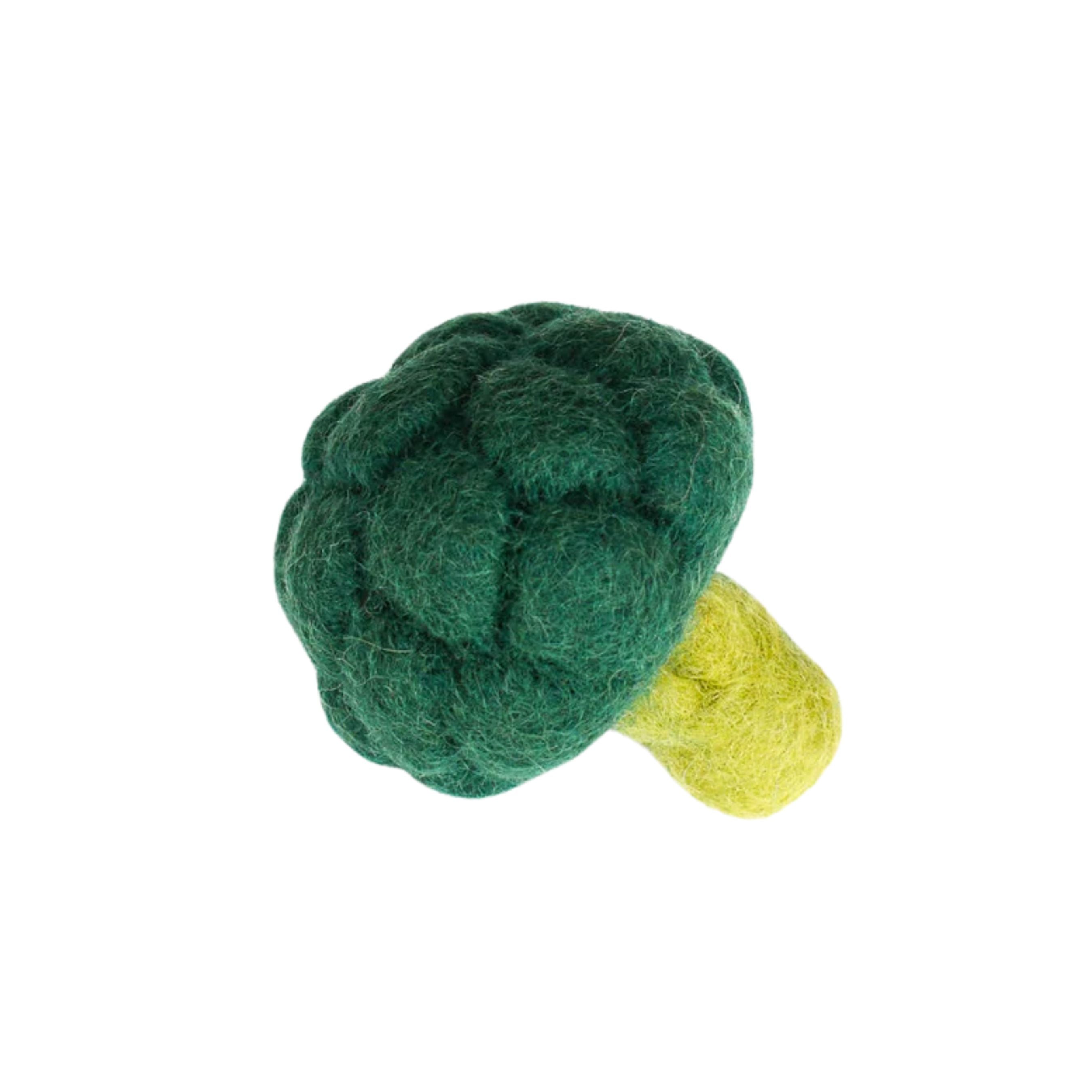 Felt Broccoli Toy Play Food | The Playful Peacock