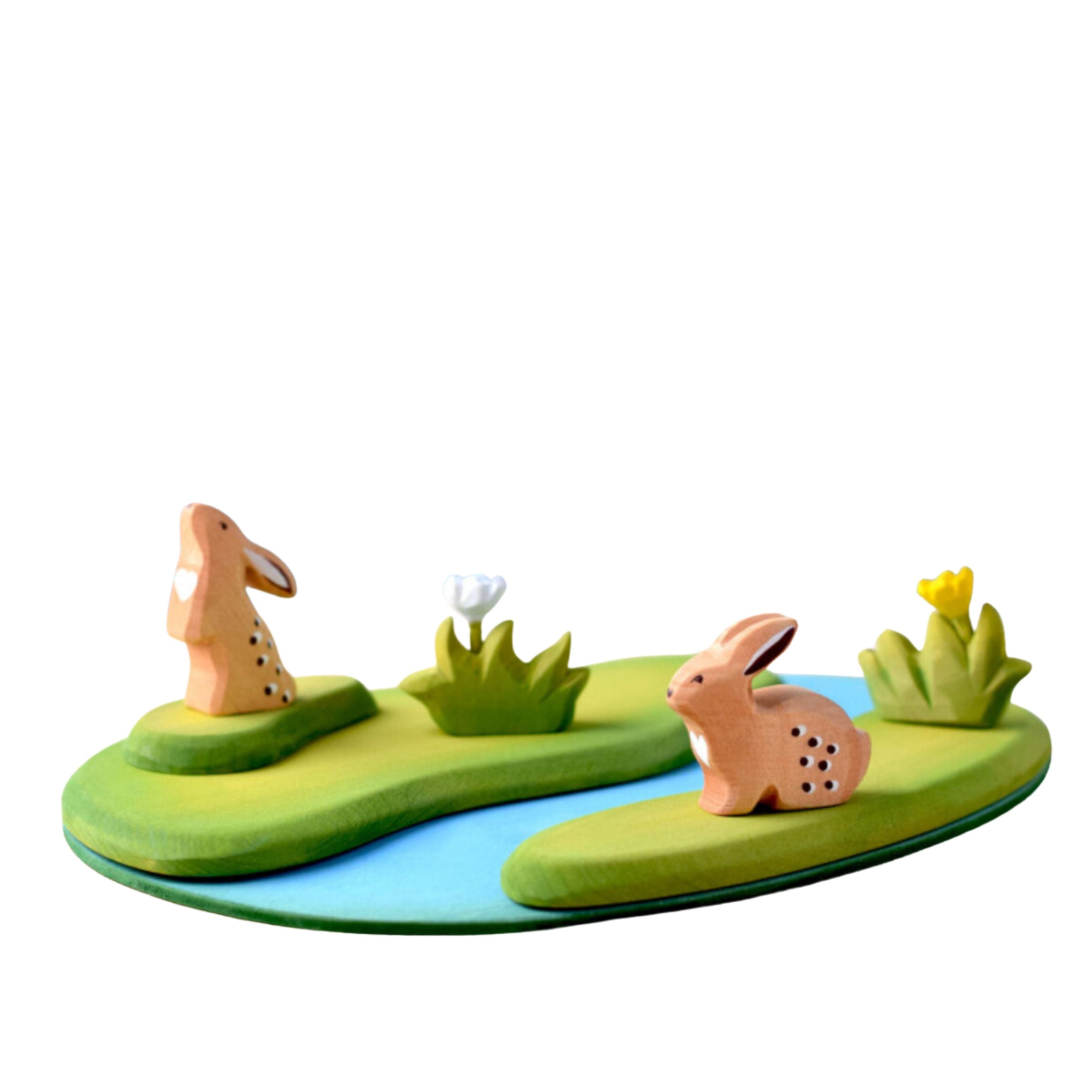 Bumbu Toys Bunnies and Wildflowers Set I Easter Play Set – The Playful ...