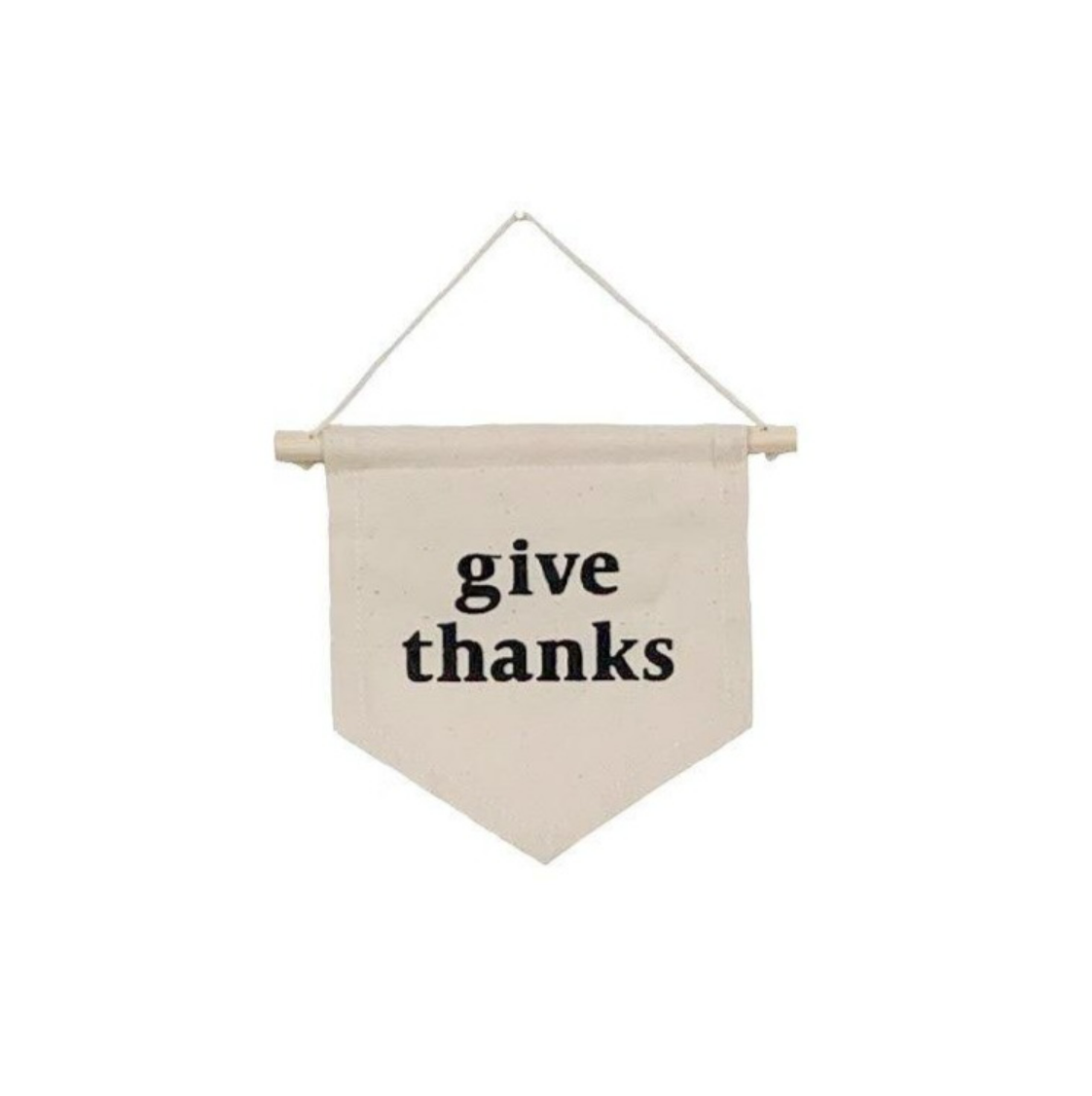 "Give Thanks" Organic Canvas Hang Sign | Fall Kids Room Décor – The ...