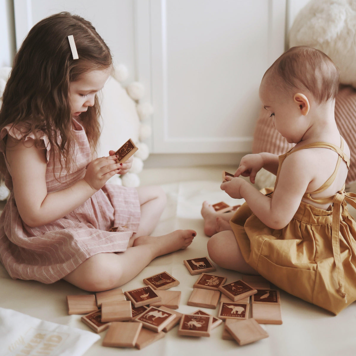 Wooden Animal Matching Memory Game | Animal Tile Games | The Playful ...