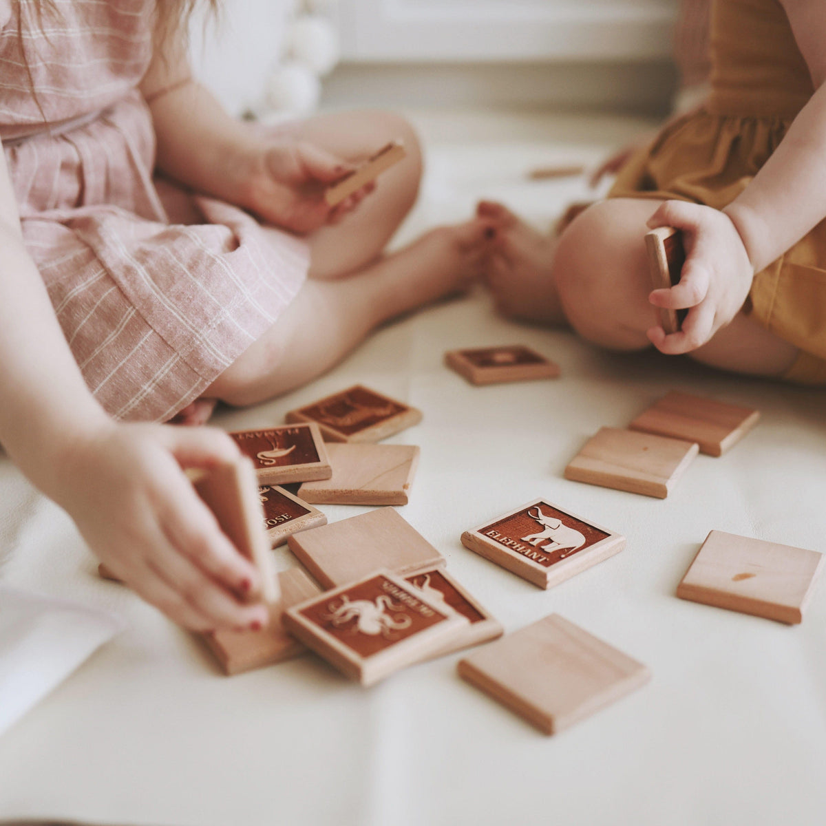 Wooden Animal Matching Memory Game | Animal Tile Games | The Playful ...