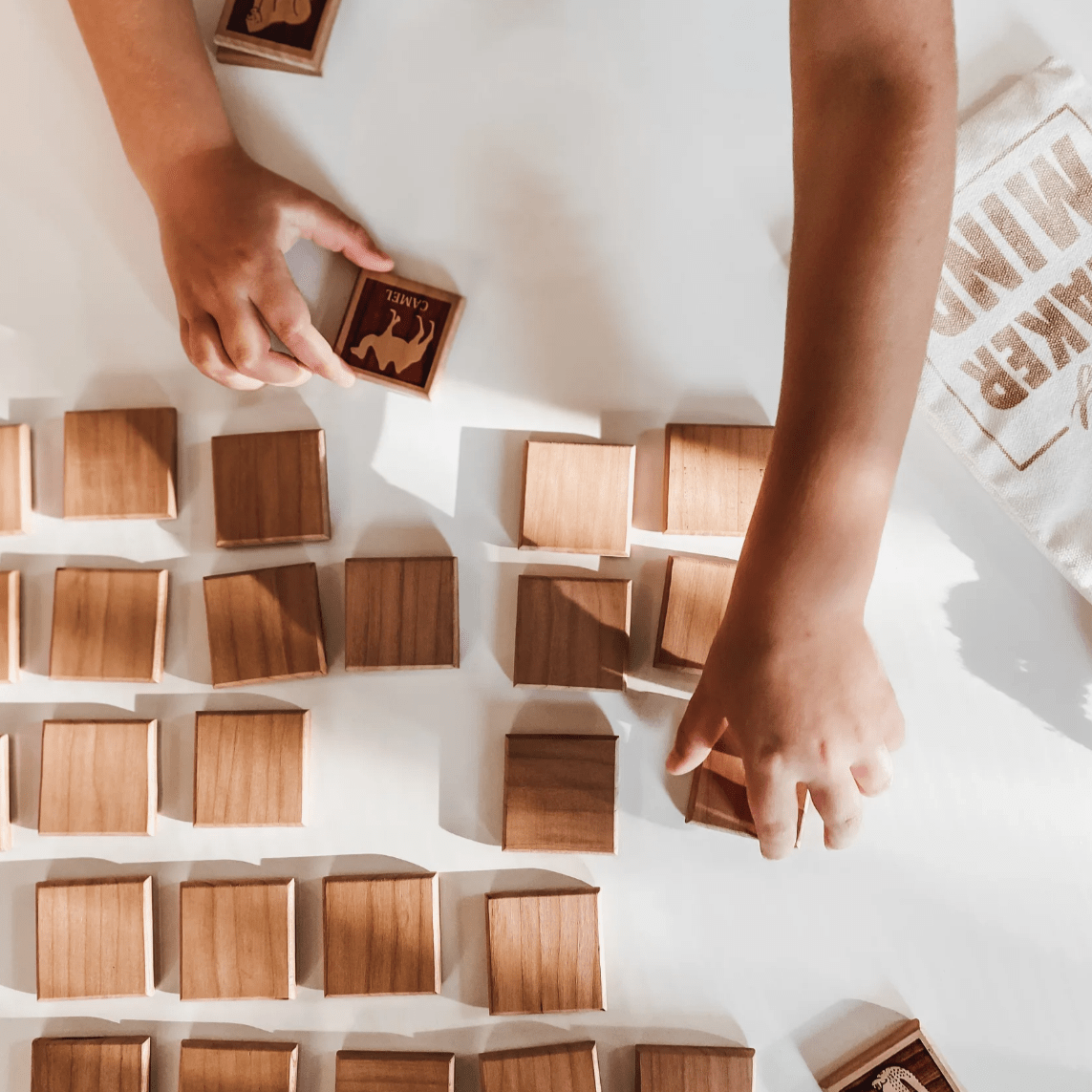 Wooden Animal Matching Memory Game | Animal Tile Games | The Playful ...