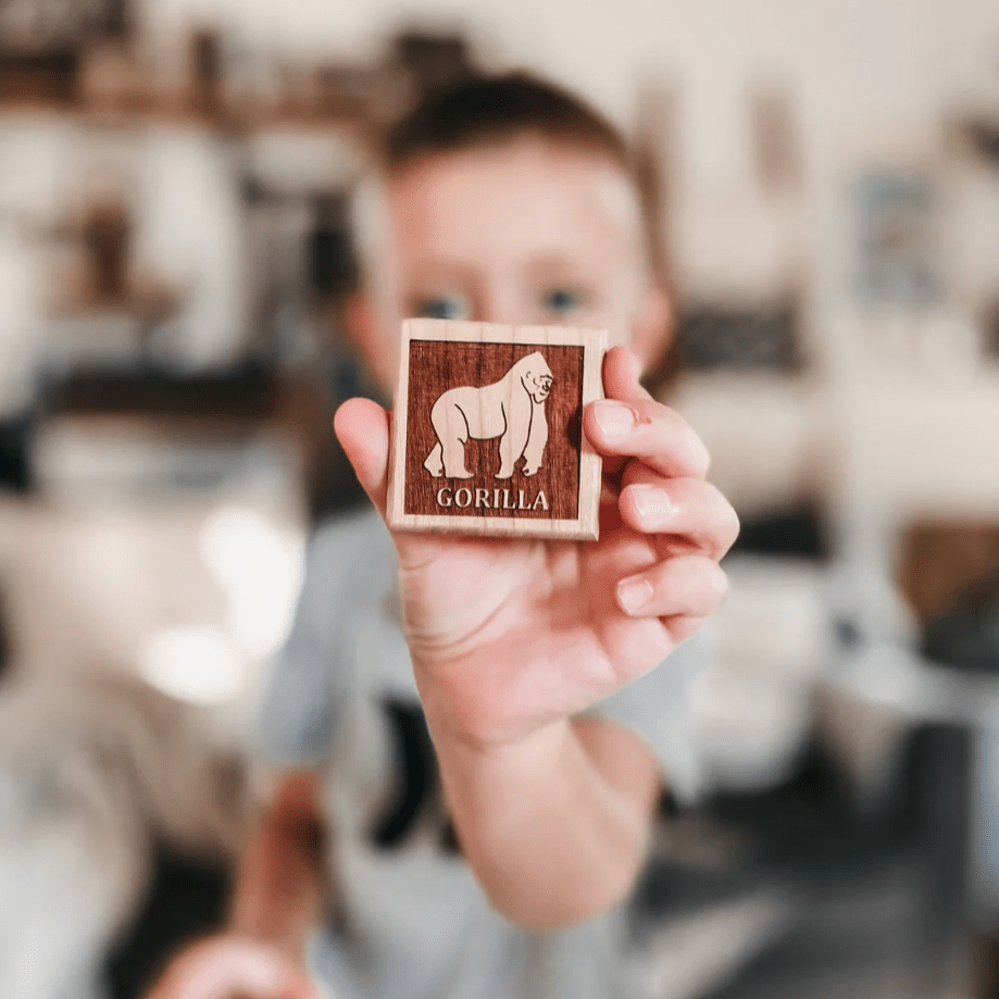 Wooden Animal Matching Memory Game | Animal Tile Games | The Playful ...