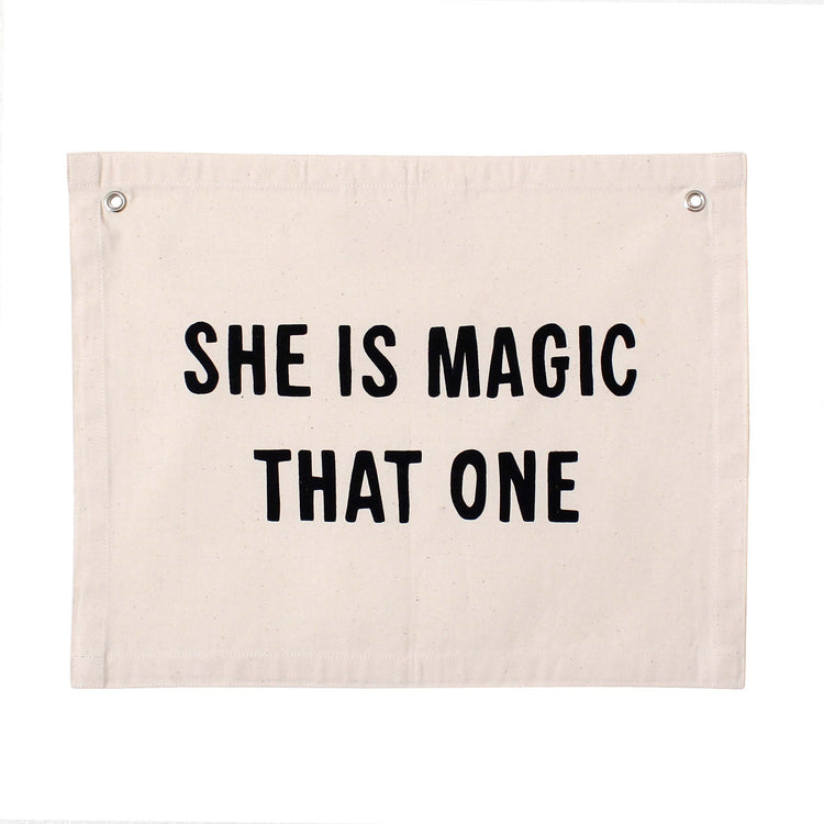 She is Magic Canvas Banner | Wall Art | The Playful Peacock