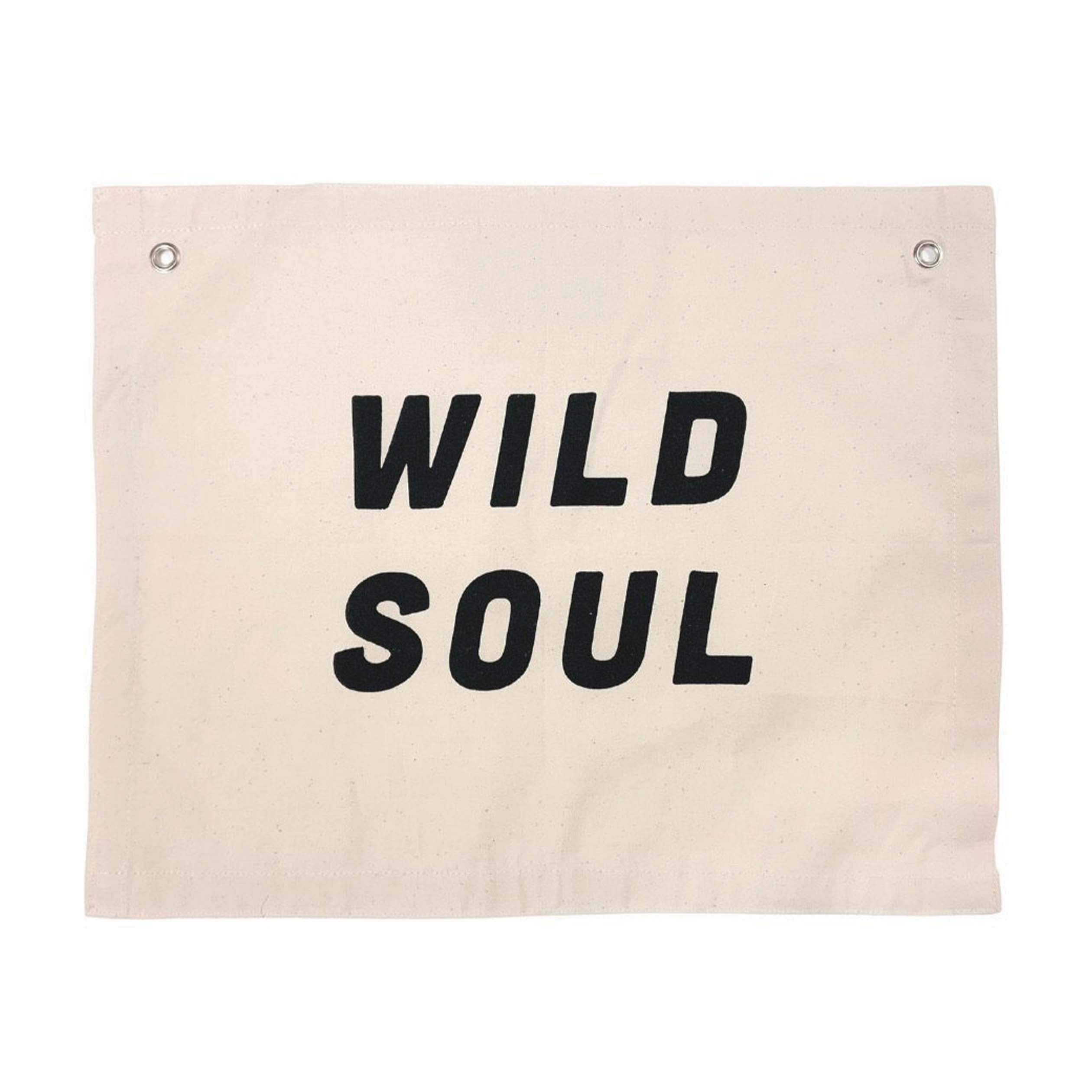 Wild Soul Banner | Natural Canvas Art | The Playful Peacock