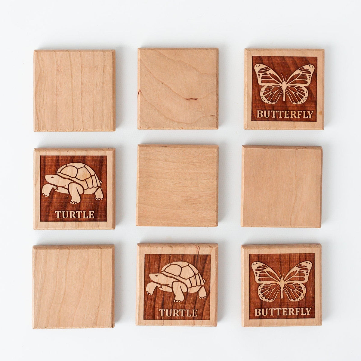 Wooden Animal Matching Memory Game | Animal Tile Games | The Playful ...