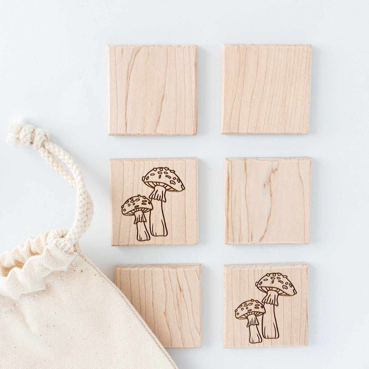 Wooden Nature-Themed Matching Memory Game (24 Tiles) - Handmade in Can ...