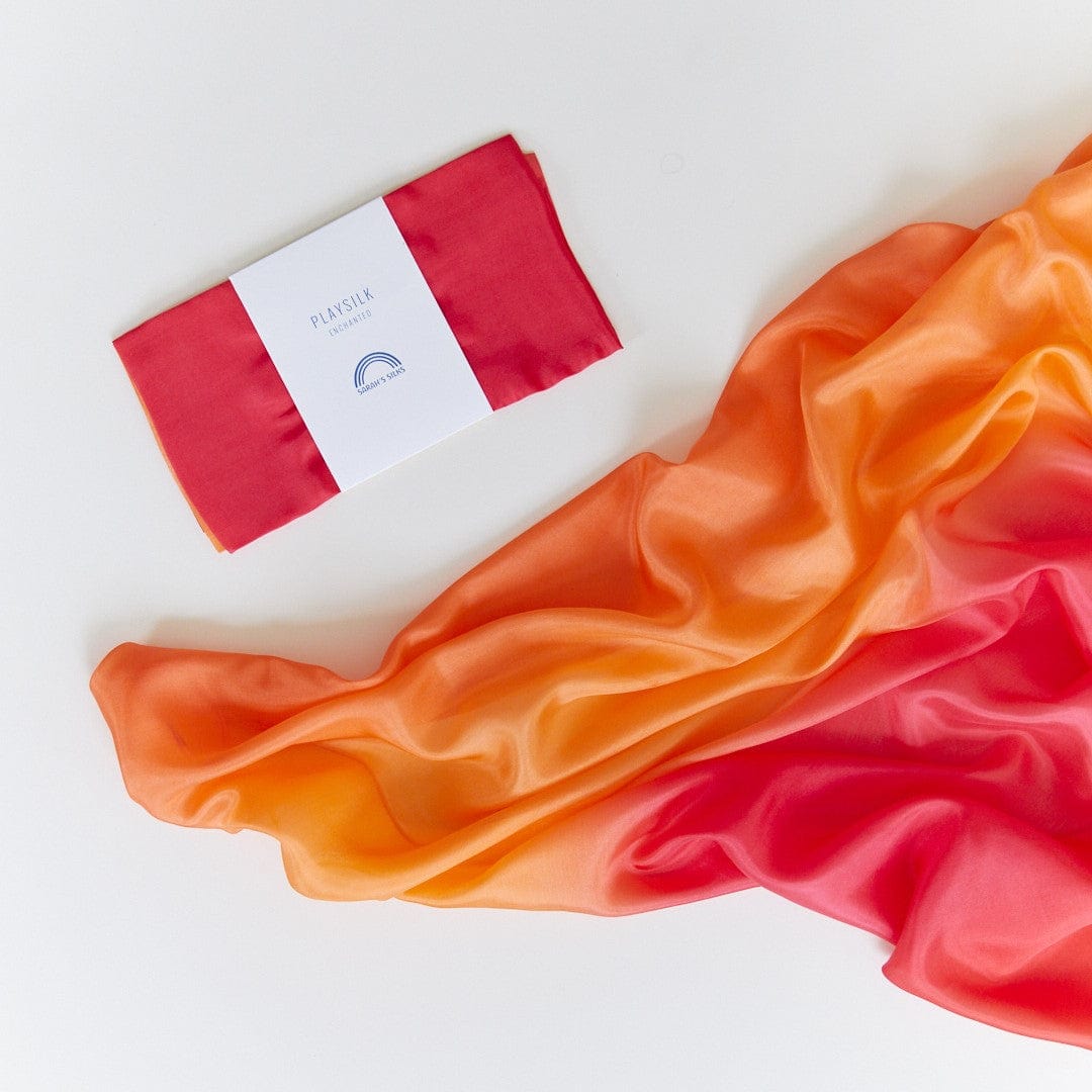 Enchanted Play Silk (Fire) by Sarah's Silks – The Playful Peacock