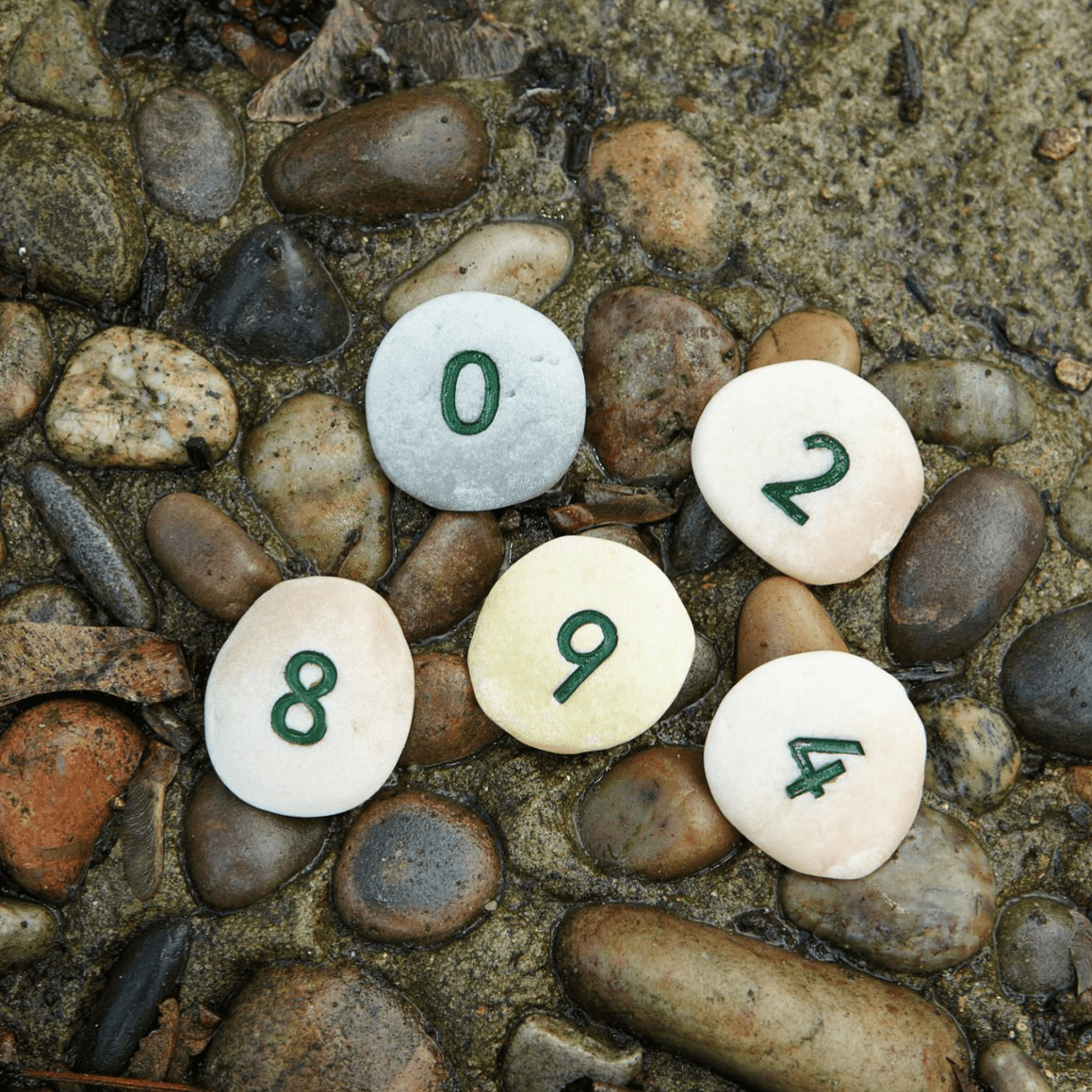 Numbers Pebbles (Set of 22) – The Playful Peacock
